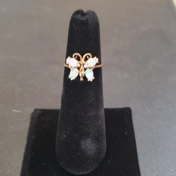 Source Unknown | Jewelry | Vintage K Gold Opal Butterfly Ring | Poshmark